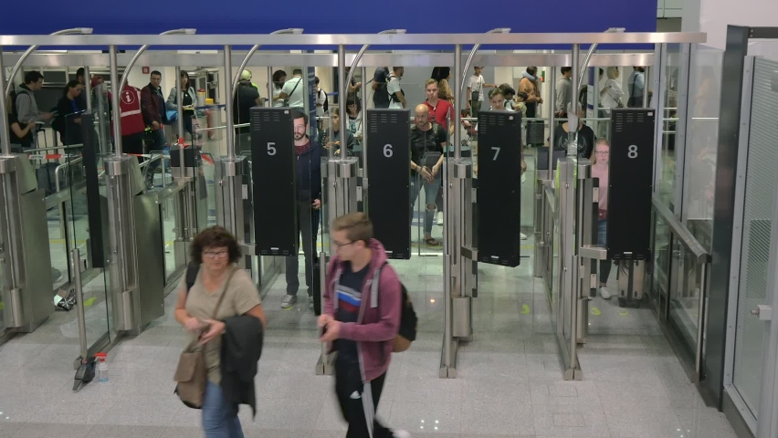 Automated border control system Stock Video Footage - 4K and HD Video ...