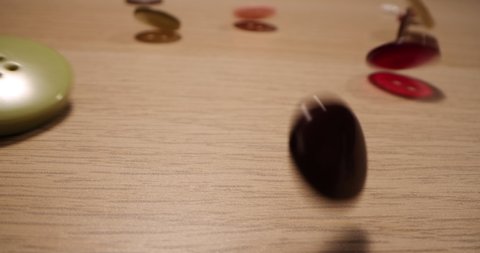 Colorful Buttons Falling Color Buttons Different Stock Footage Video ...