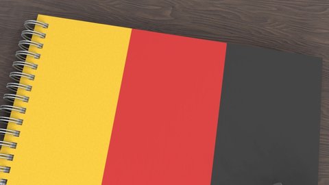 Notebook Flag Germany Lying Pen Stock Footage Video (100% Royalty-free ...