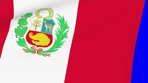 Peruvian Waving Flag Transition 4k 1080 Stock Footage Video (100% ...