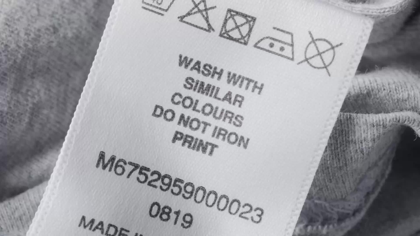Washing instructions label Stock Video Footage - 4K and HD Video Clips ...