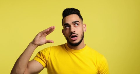 Bored Man Making Blah Blah Gesture Stock Footage Video (100% Royalty ...