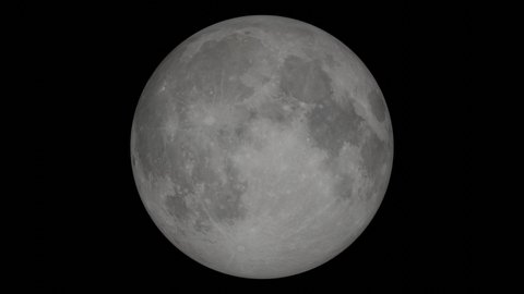 Moon Phases 3d Rendering Realistic Animation Stock Footage Video (100% ...