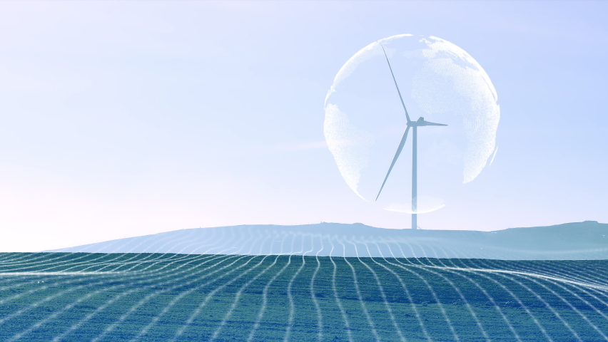 renewable energy wind power environment 4k Stock Footage Video (100% ...