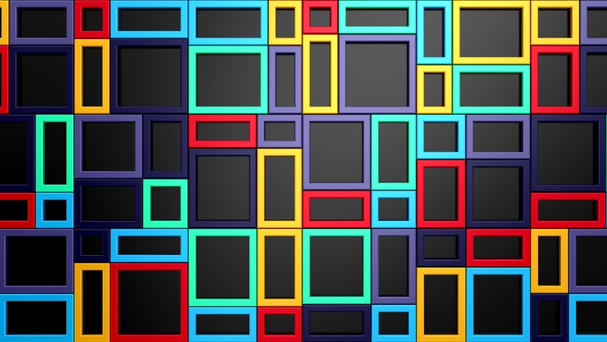 animated rectangles background abstract motion loop Stock Footage Video ...