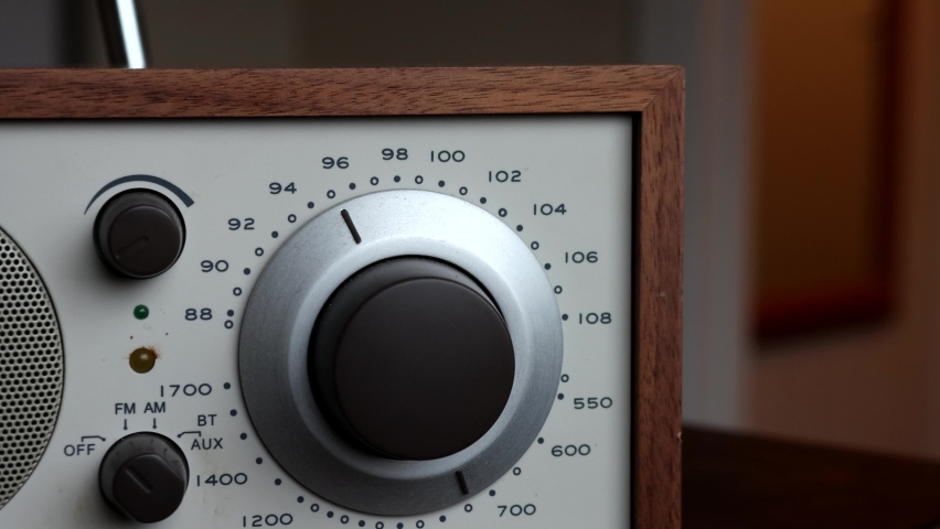 hand turning circular tuner dial on Stock Footage Video (100% Royalty ...