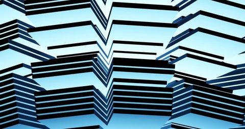 3d Render Surface Many Rectangular Slabs Stock Footage Video (100% ...