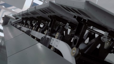Closedloop Chain Conveyor Consists Trolleys Connected Stock Footage ...