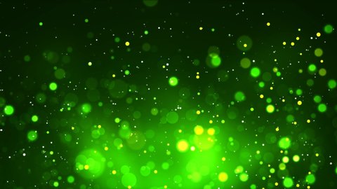 Abstract Green Dust Particles Loopable Background Stock Footage Video ...