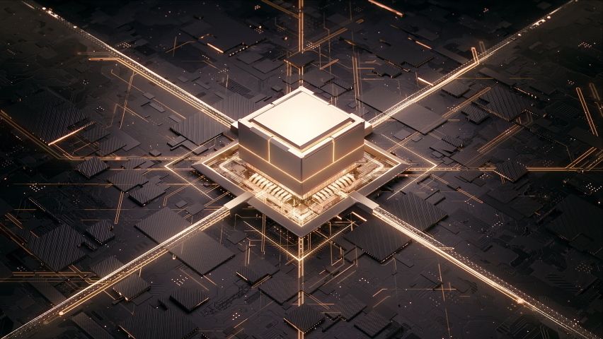 concept animation shows process turning on Stock Footage Video (100% ...