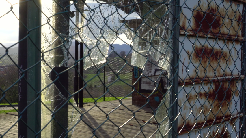 Broken chain link fence Stock Video Footage - 4K and HD Video Clips ...