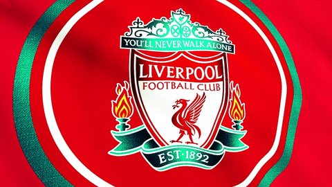 Red Flagmotion Developing Flag Liverpool Football Stock Footage Video ...