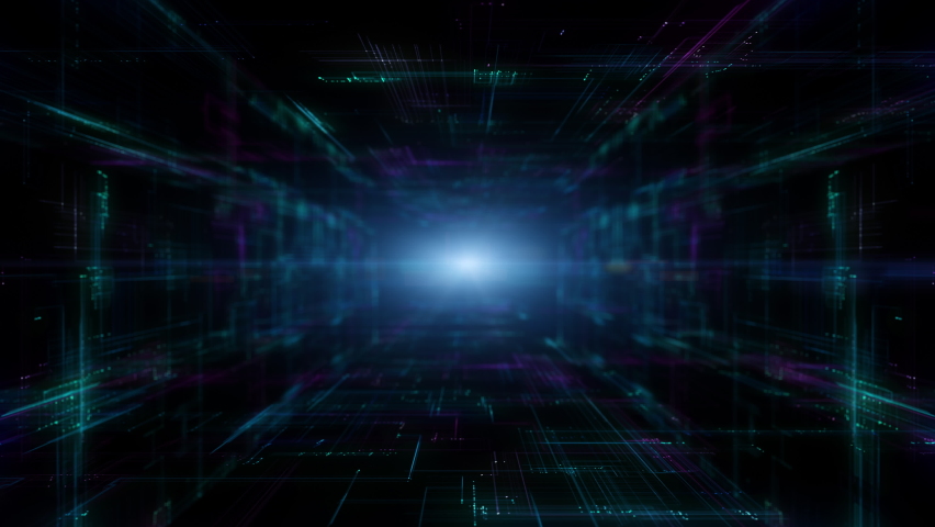 digital cyberspace data network connections concept Stock Footage Video ...