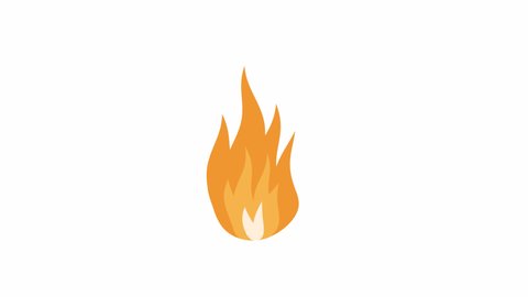 Fire Emoji Reaction Icon Animation On Stock Footage Video (100% Royalty ...