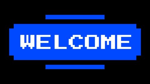 Welcome Pixel Design Technology People Stock Footage Video (100% ...
