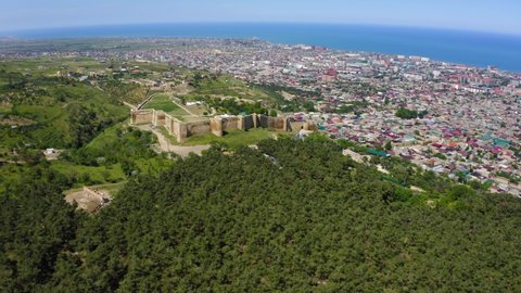 Aerial View Citadel Ancient City Fortress Stock Footage Video (100% ...