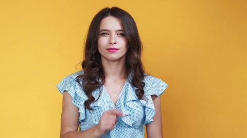 Keep Secret Meme Woman Silent Gesture Stock Footage Video (100% Royalty ...