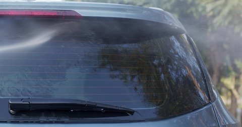 Water Spray Car Washing Cleaning Water Stock Footage Video (100% ...