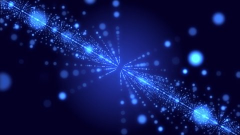 Blue Particles Abstract Retro Background 4k Stock Footage Video (100% ...
