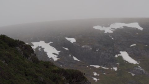 Dull Mountain Background Dark Green Grass Stock Footage Video (100% ...