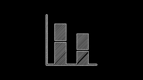 White Line Graph Schedule Chart Diagram Stock Footage Video (100% ...