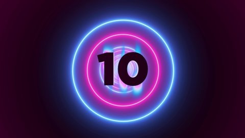 Countdown Timer 10 0 Seconds Abstract Stock Footage Video (100% Royalty-free) 1086104828 ...
