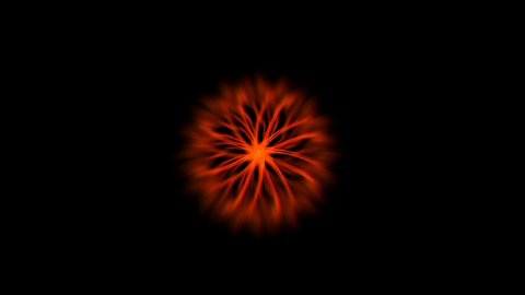 Neon Orange Plasma Depiction Flowing On Stock Footage Video (100% ...