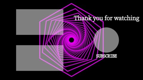 End Card Ending Screen Motion Graphics Stock Footage Video (100% ...