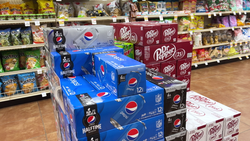 57 Pepsi supermarket Stock Video Footage - 4K and HD Video Clips ...
