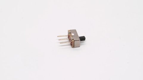 Push Button Switch Electronic Component Diy Stock Footage Video (100% ...