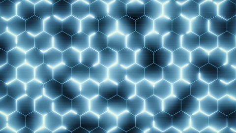 Scifi Hexagonal Grid Hightech Surface Changing Stock Footage Video (100% Royalty-free ...
