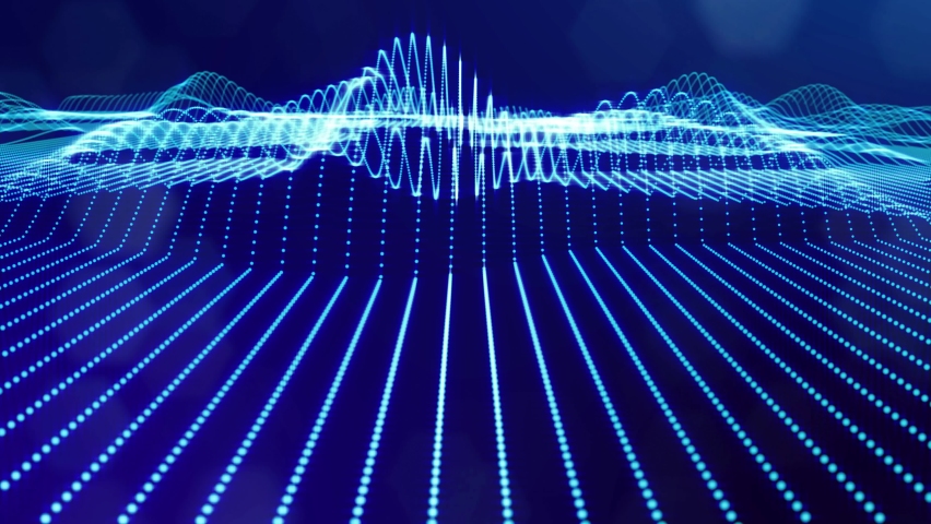 blue high tech bg glow particles Stock Footage Video (100% Royalty-free ...