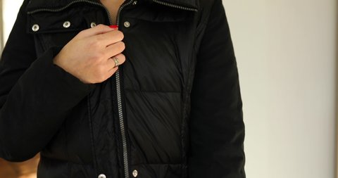 44 Woman Unzip Jacket Stock Video Footage - 4K and HD Video Clips ...