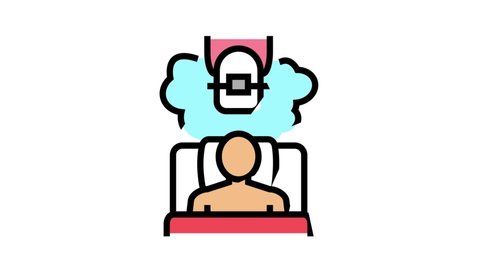 Insomnia Tooth Braces Color Icon Animation Stock Footage Video (100% ...