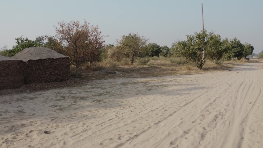 drone shot village homes layyah pakistan Stock Footage Video (100% ...