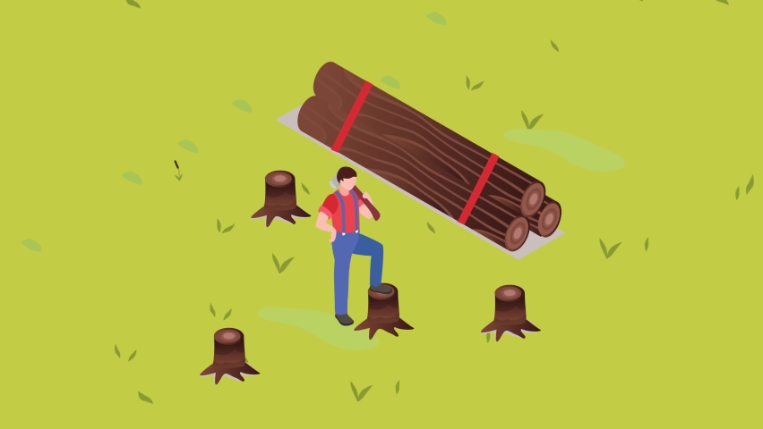 Isometric timber Stock Video Footage - 4K and HD Video Clips | Shutterstock