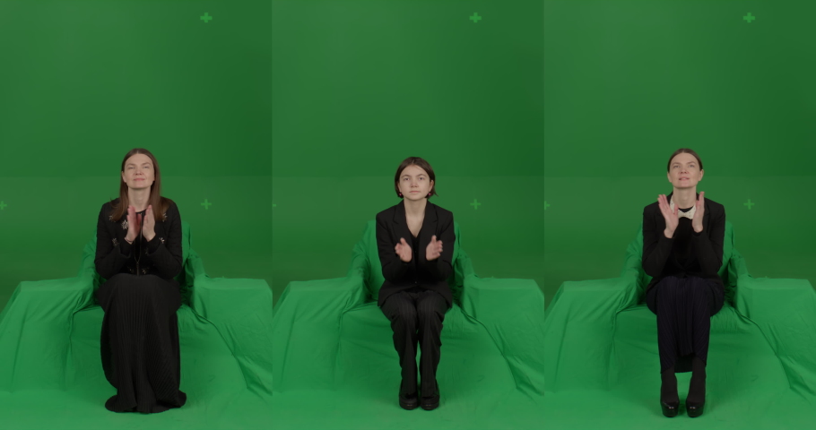 green screen chroma key female women Stock Footage Video (100% Royalty ...