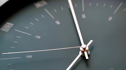 Golden Hands Clock Moving Slowly On Stock Footage Video (100% Royalty ...