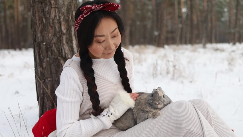 6 Japanese snow rabbit Stock Video Footage - 4K and HD Video Clips ...