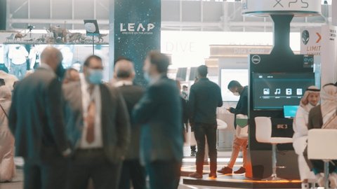 Riyadhsaudi Arabia 122022 Leap Technology Event Stock Footage Video ...