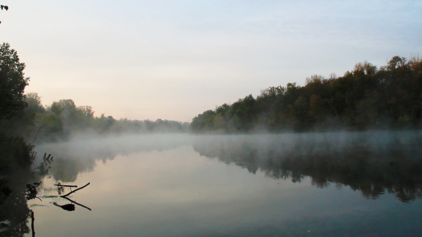 606 Water smoke on lake surface Stock Video Footage - 4K and HD Video ...