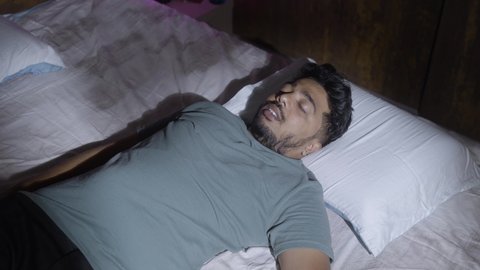 Young Indian Man Got Sudden Chest Stock Footage Video (100% Royalty ...