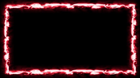 Electric Red Frame On Black Background Stock Footage Video (100% ...