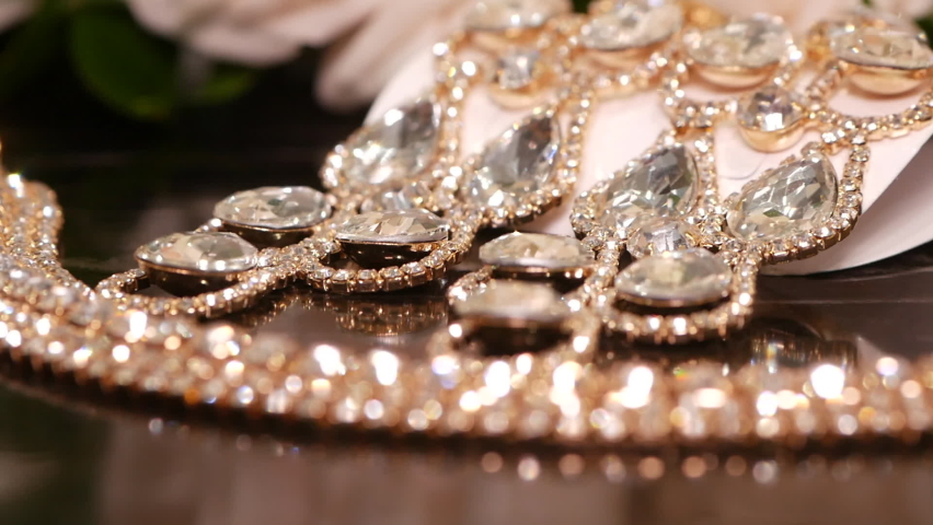 Gold jewellery top view Stock Video Footage - 4K and HD Video Clips ...