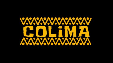 Colima Animated Cartoon Color Text Folk Stock Footage Video (100% ...