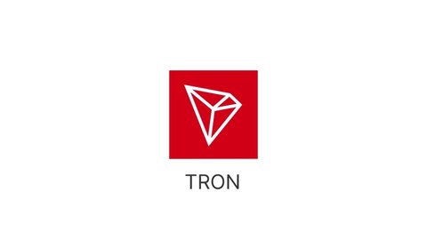 Tron Decentralized Crypto Currency Digital Asset Stock Footage Video ...