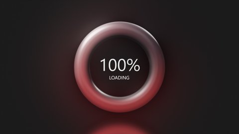 Loading Background Red Color Percentages Motion Stock Footage Video ...