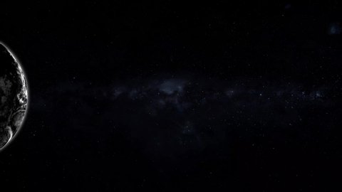 Dark High Contrast Planet Earth Rendered Stock Footage Video (100% ...