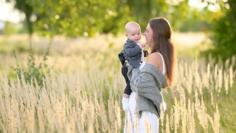 Happy Family Loving Tender Mum Dress Stock Footage Video (100% Royalty ...