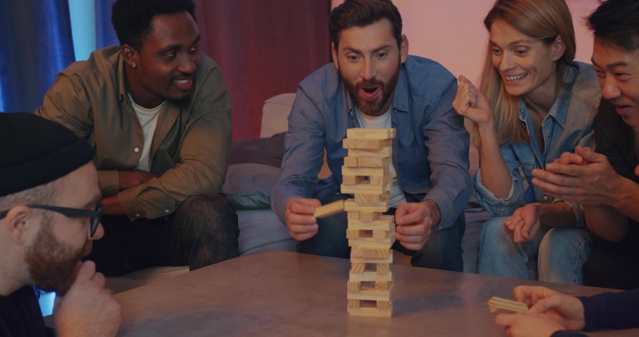 Building blocks concept jenga Stock Video Footage - 4K and HD Video ...